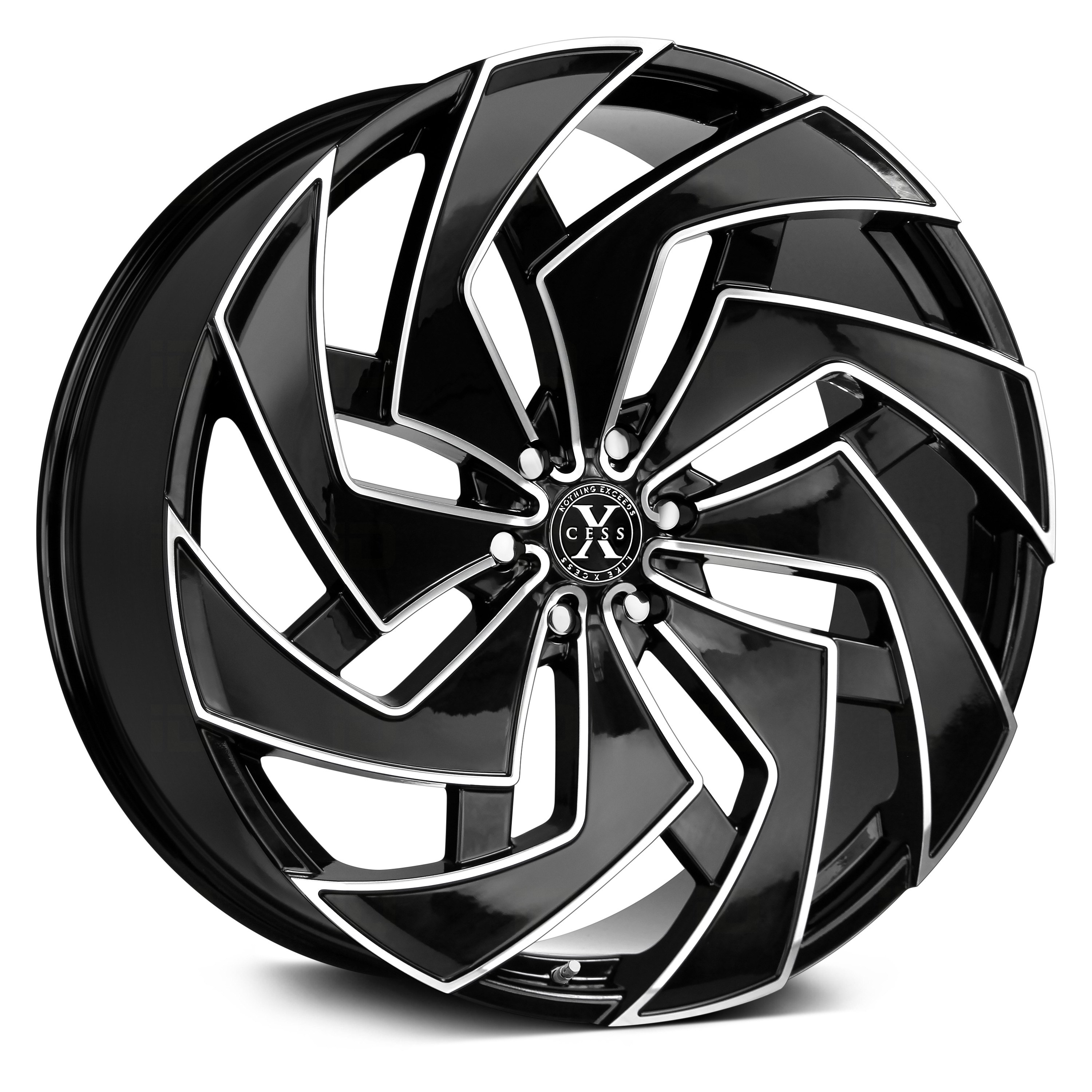 XCESS® X04 Wheels - Gloss Black with Milled Accents Rims