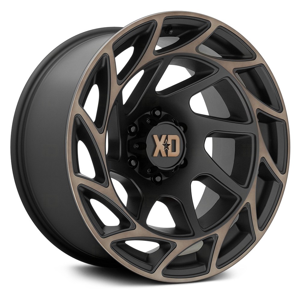 XD SERIES® XD860 ONSLAUGHT Wheels - Satin Black with Bronze Tint Rims