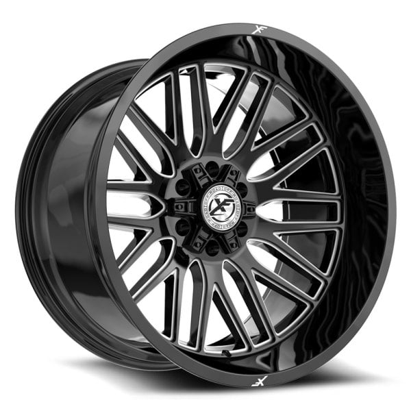 XF OFF-ROAD® XF-240 Wheels - Gloss Black with Milled Accents Rims - XF ...