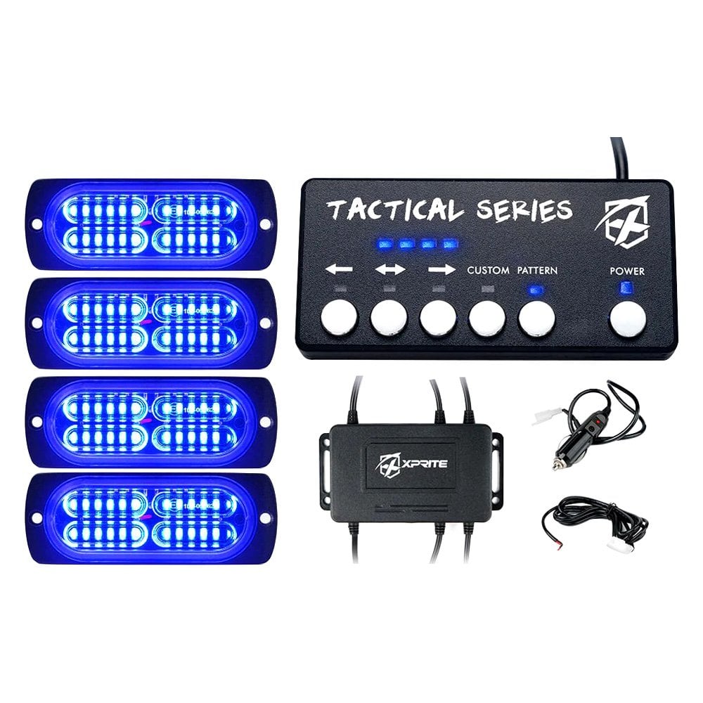 Xprite® - Tactical 24 Series 4.25" Bolt-on LED Strobe Lights