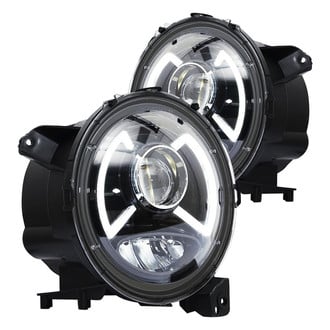 Jeep Wrangler Headlights | Custom, Replacement, Projector, Halo, LED