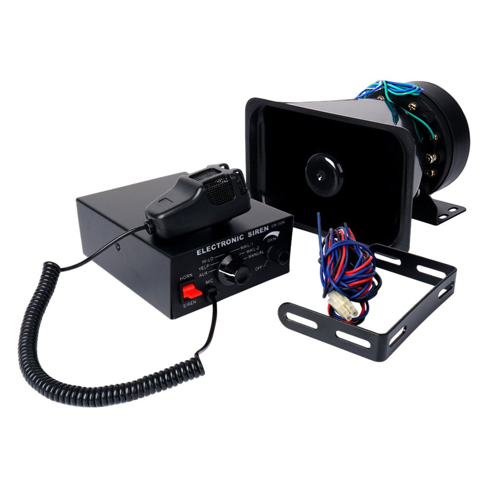 Xprite® SIREN-100W - 100 W 7 Tone Siren and PA System with Handheld ...